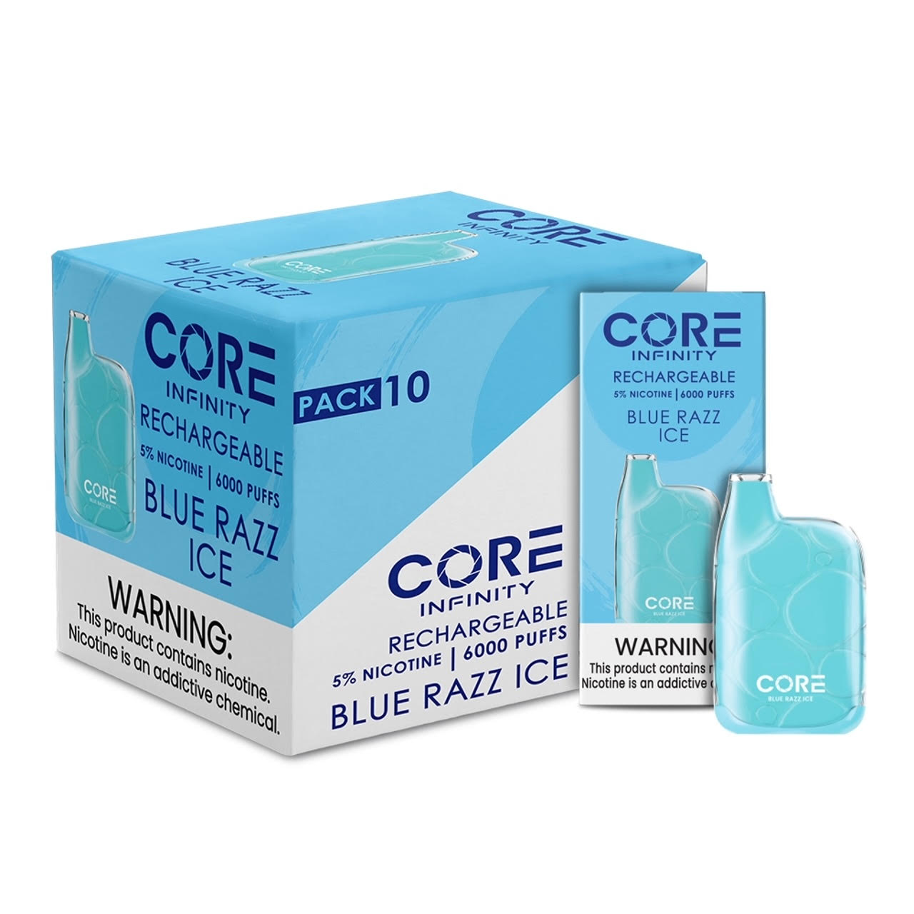 Blue Razz Ice Vape CR6000 Disposable | 6000 Puff at ₨5,100.0